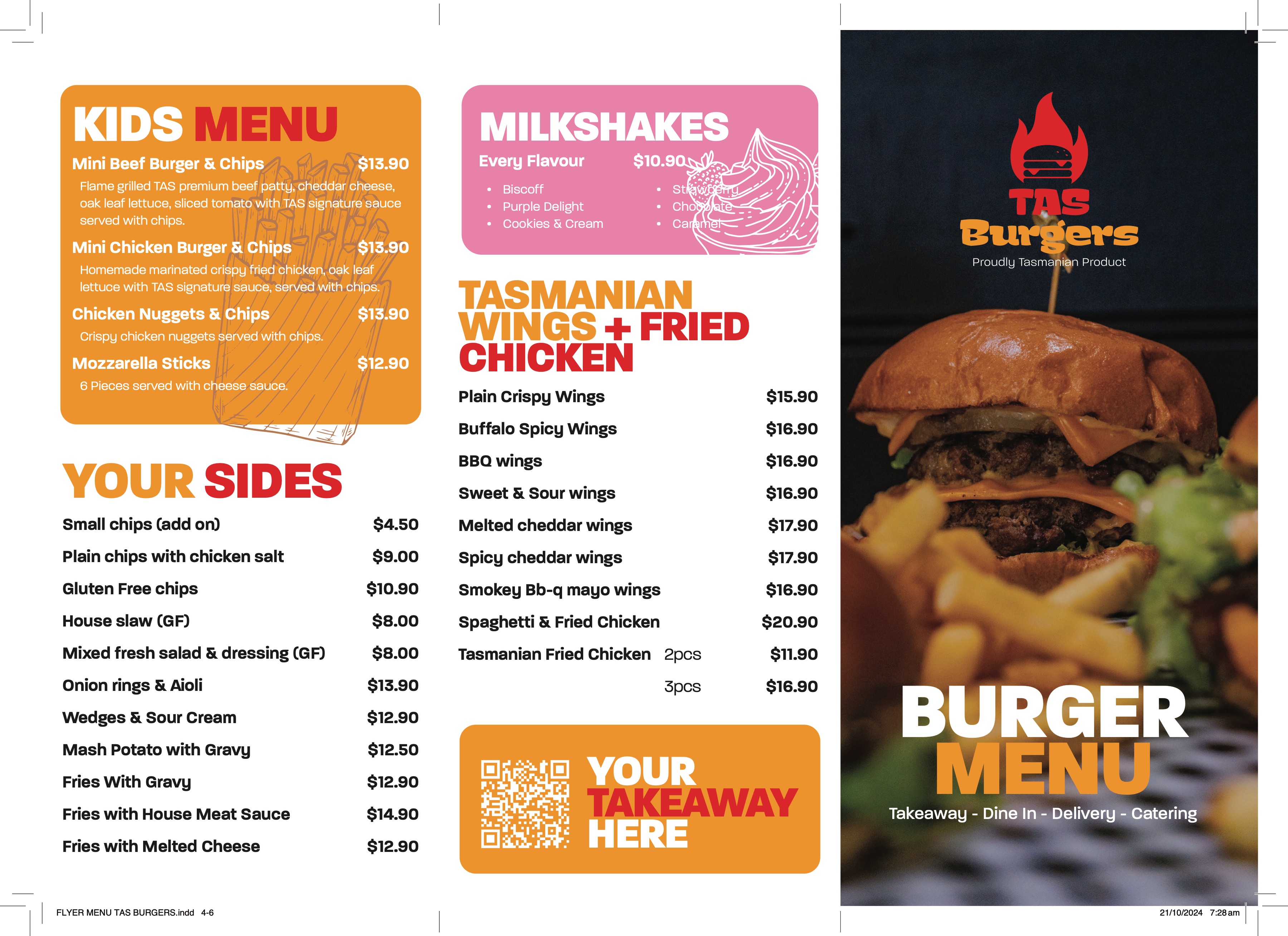 Menu – Tas Burgers
